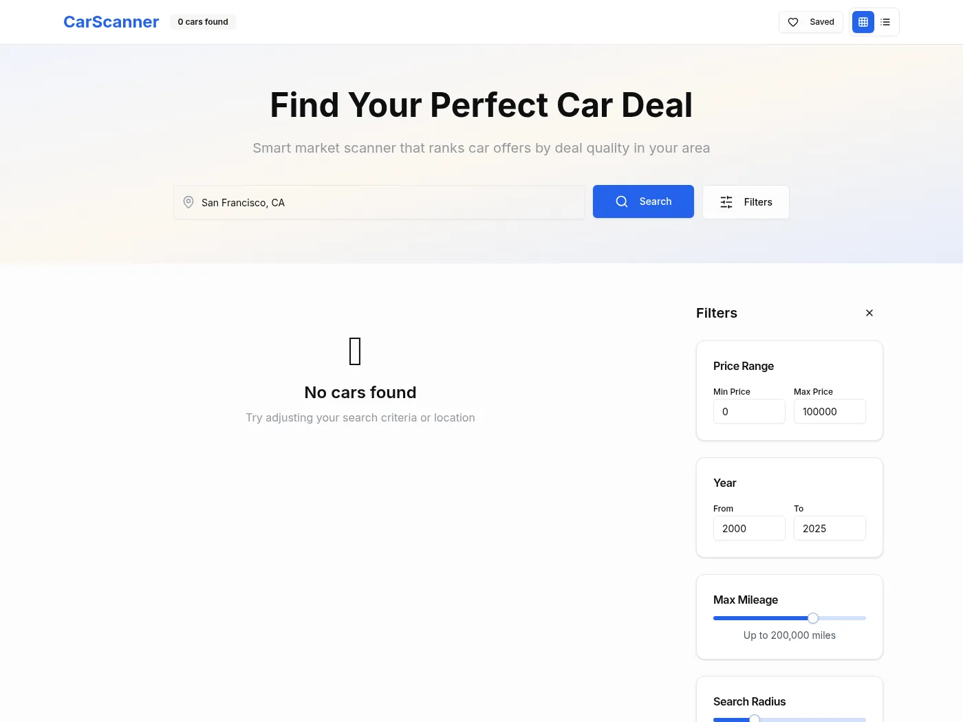 Car Market Scanner