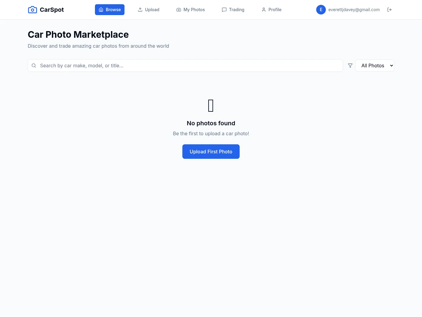 Car Photo Marketplace