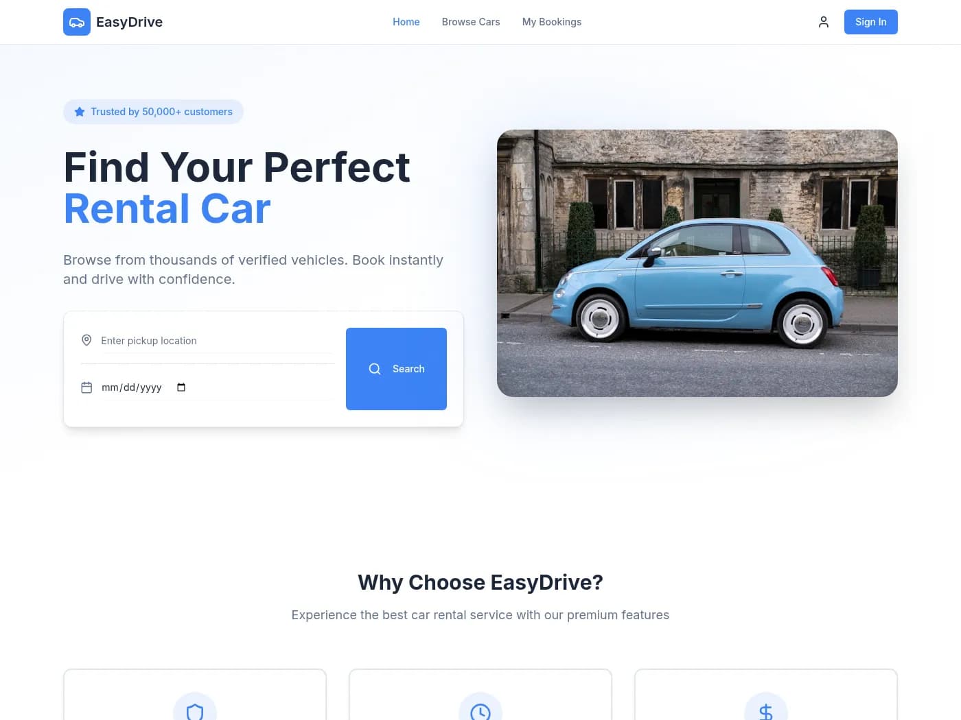 EasyDrive Car Rental Platform