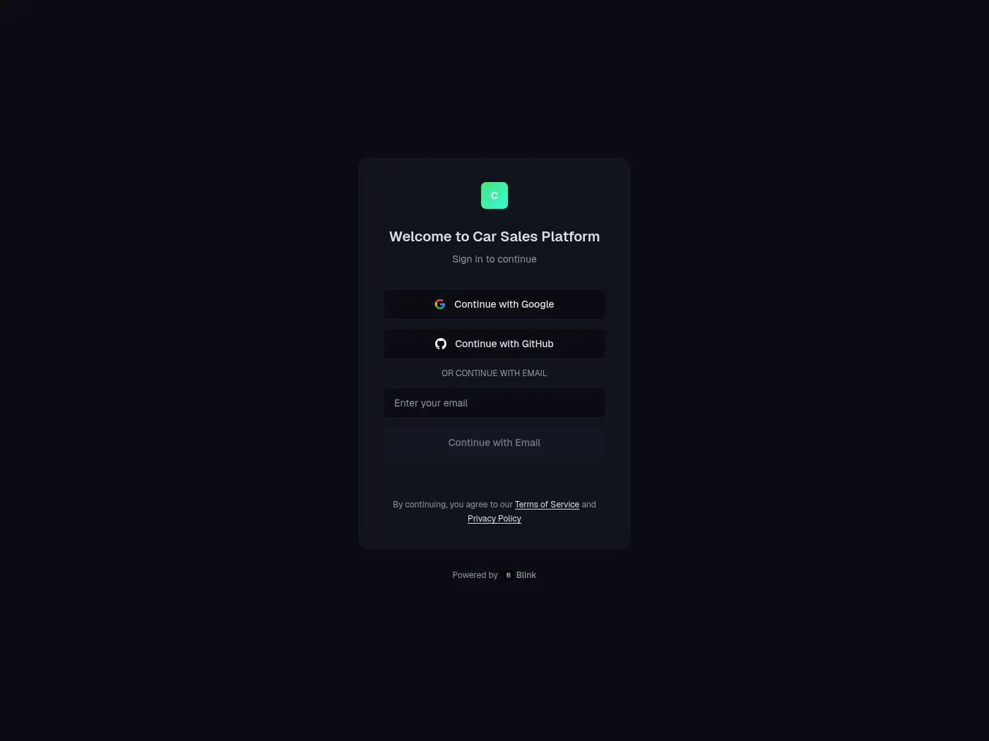 Car Sales Platform