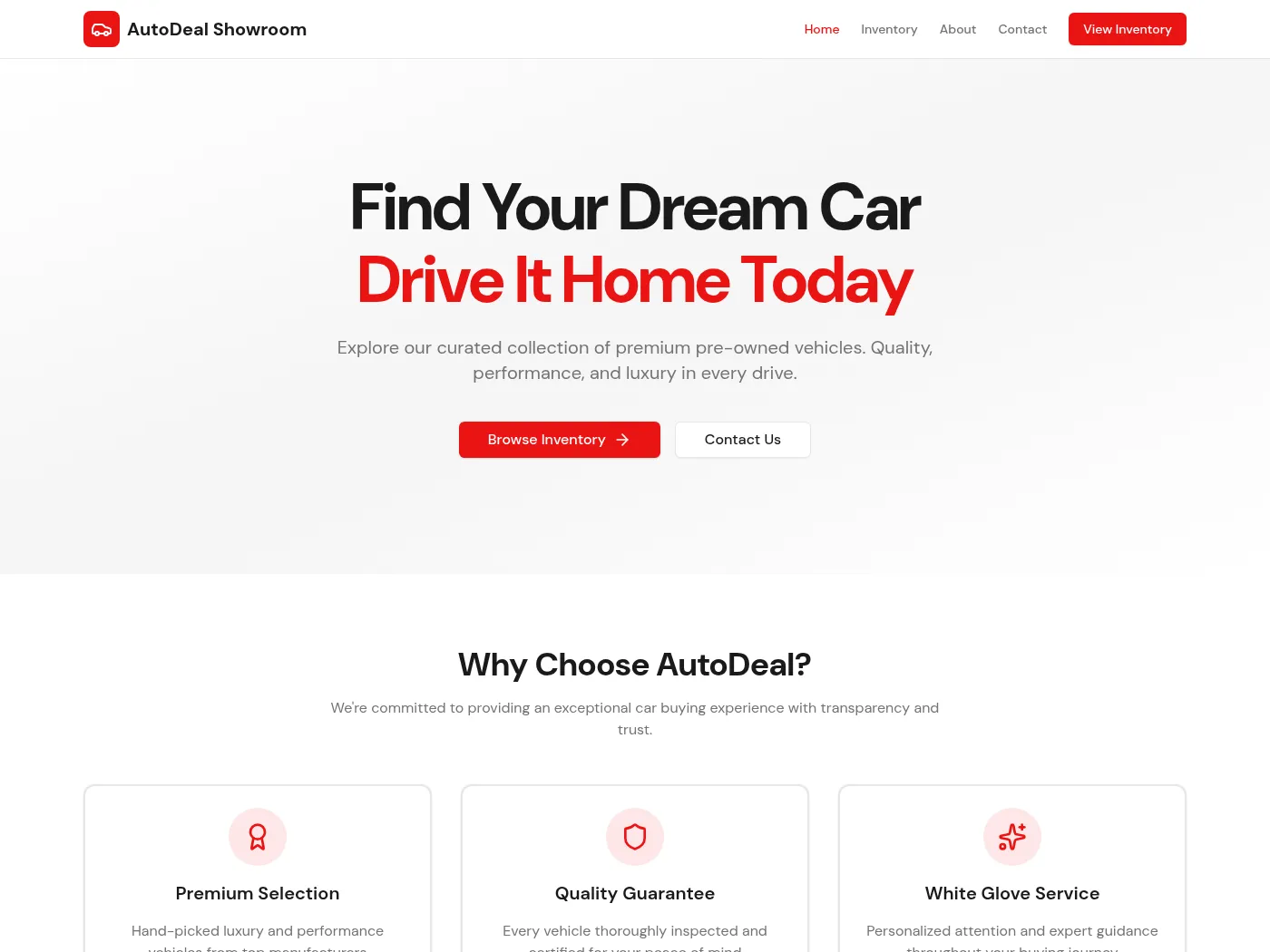 AutoDeal Showroom