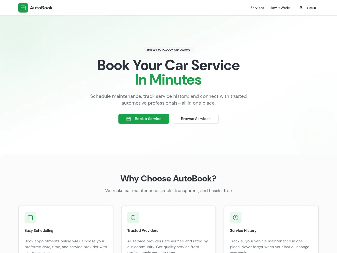 Car Service Booking Platform