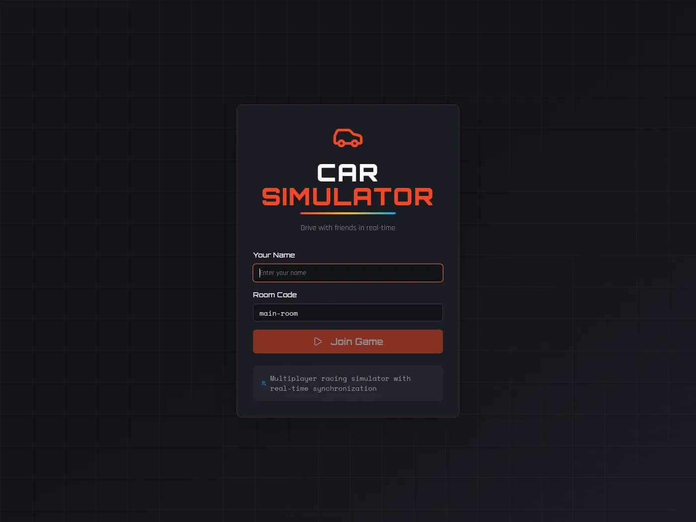 Car Simulator Game with Friends