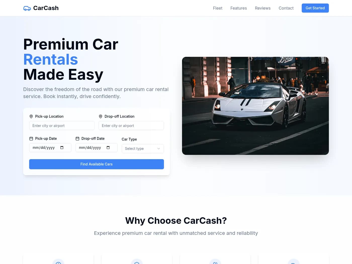 CarCash Landing Page