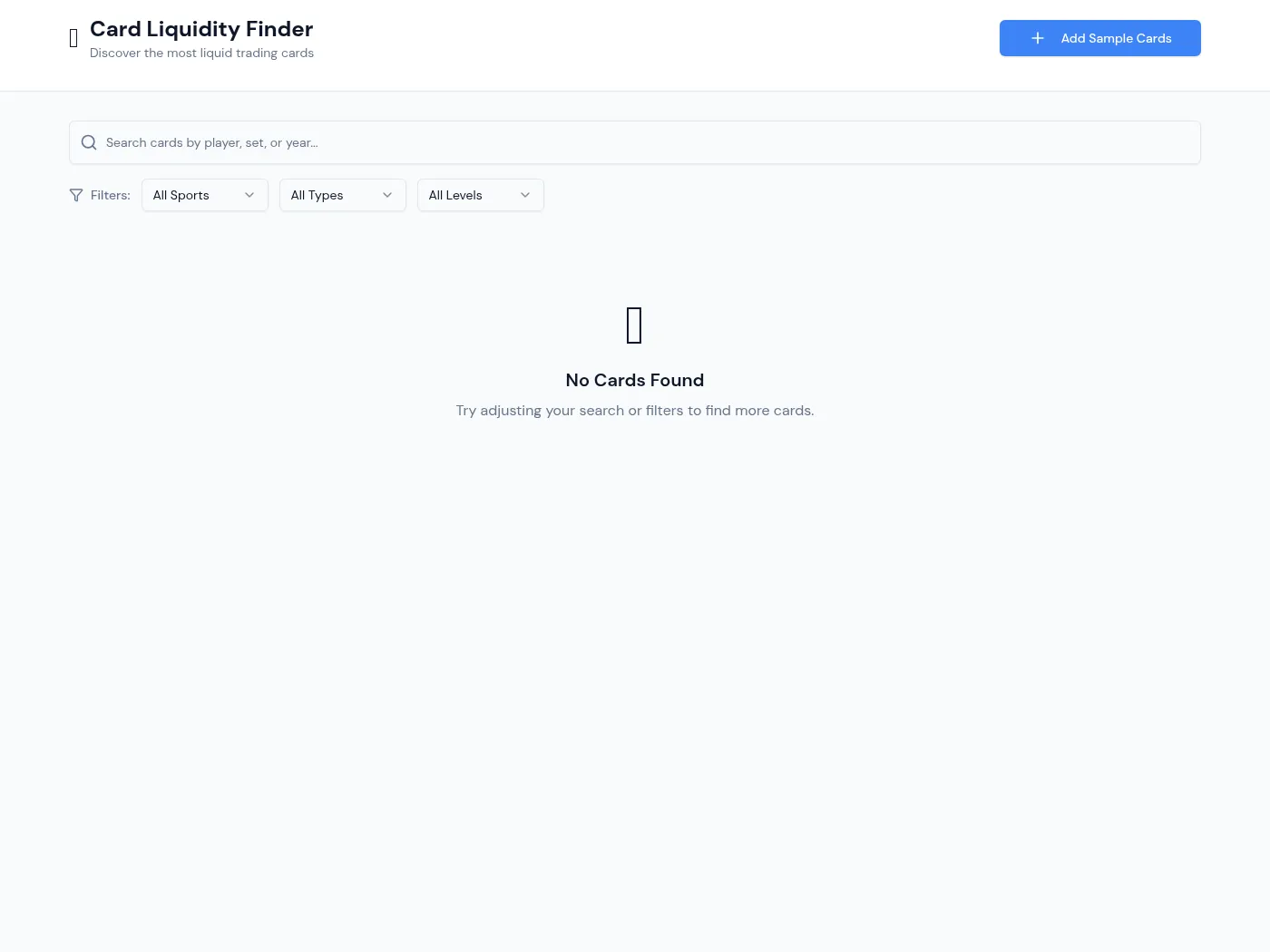 Card Liquidity Finder: Most Liquid Trading & Sports Cards