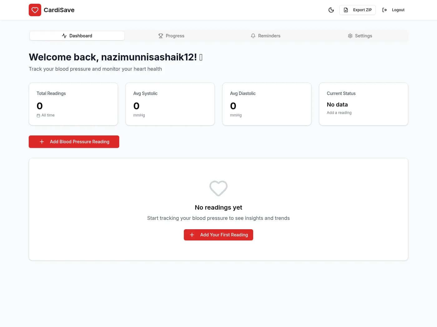 CardiSave – Smart Blood Pressure & Cardiac Risk Prevention Platform