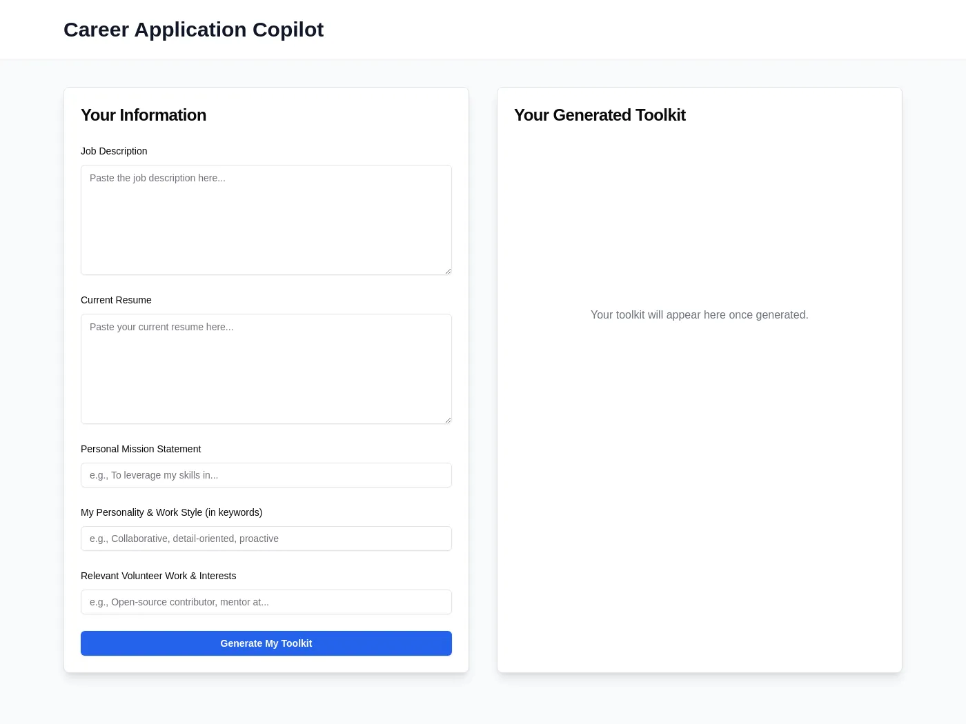 Career Application Copilot