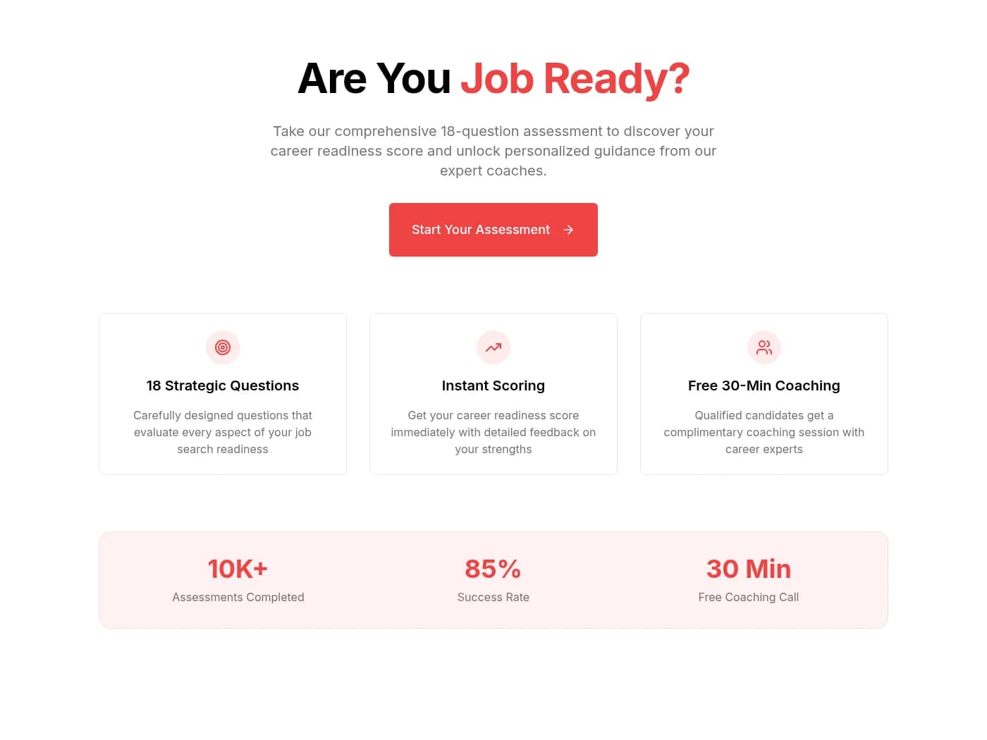 Career Readiness Assessment Platform