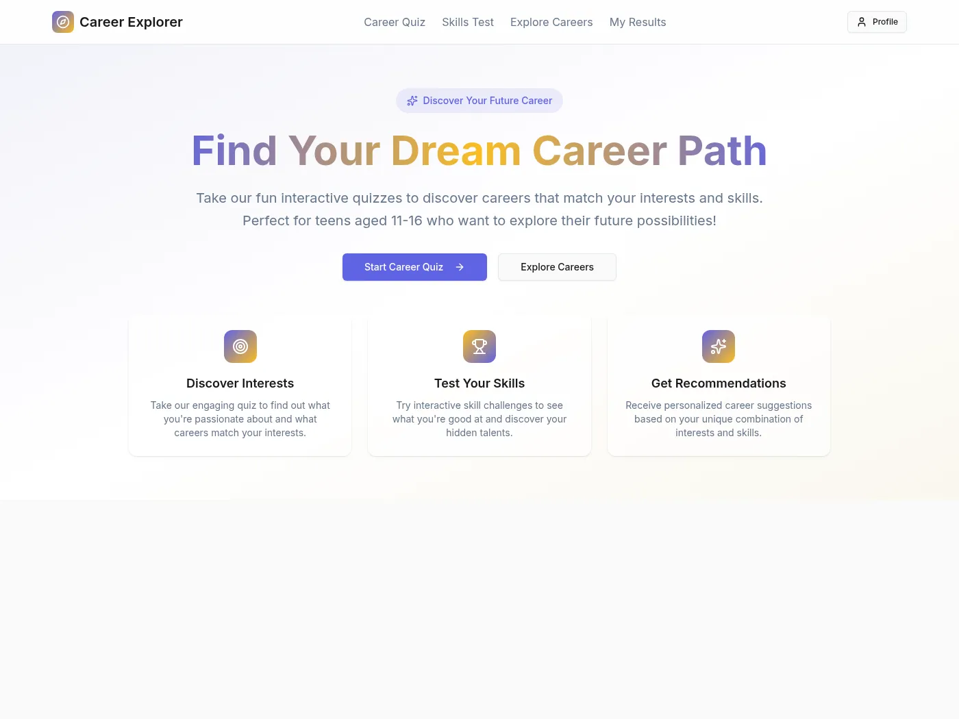 Career Explorer for Teens