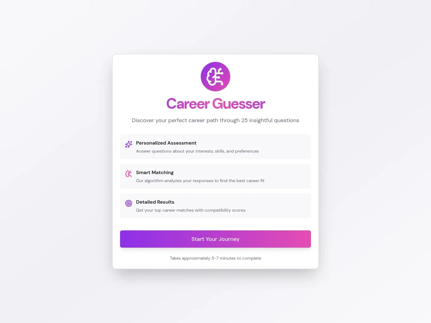 Career Guesser