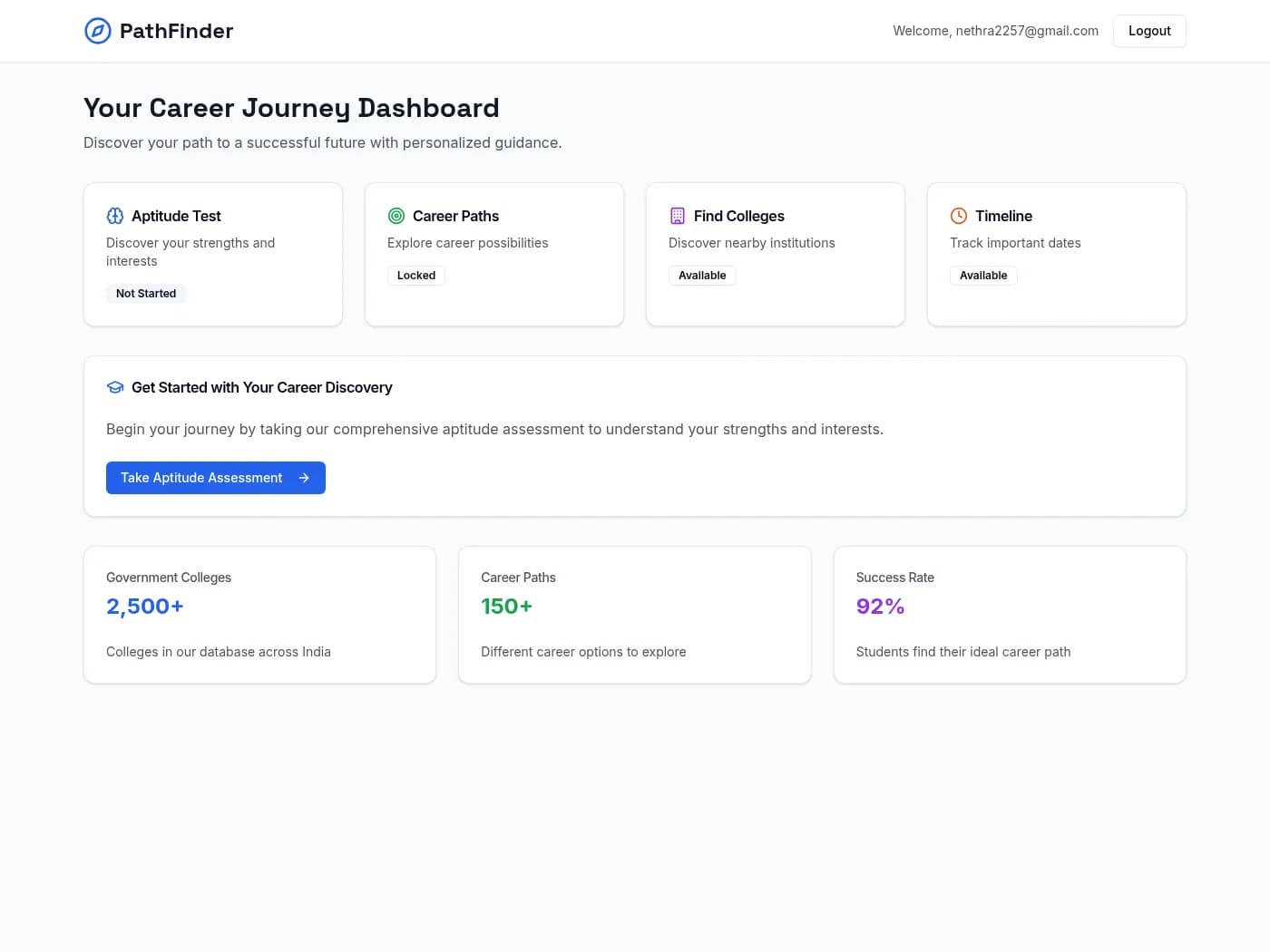 PathFinder: Personalized Career Guidance Platform for Students