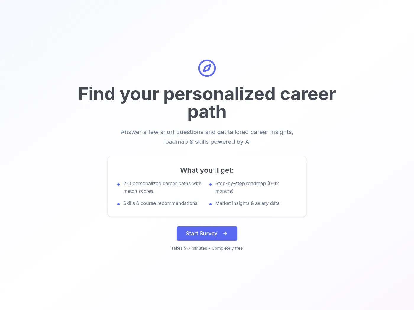 Career Navigator AI: Personalized Web App for Guided Career Discovery