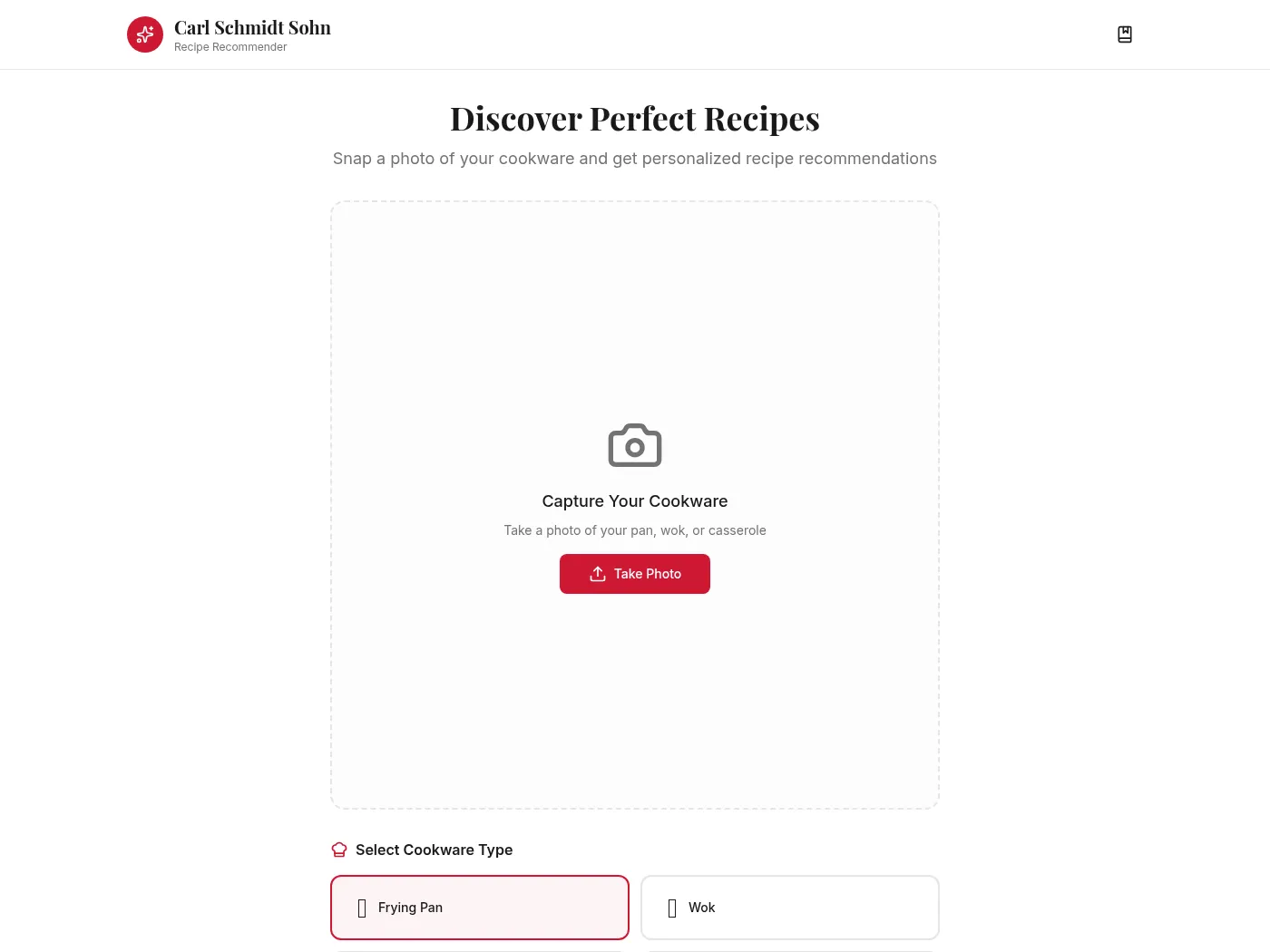 Carl Schmidt Sohn AI Recipe Recommender App