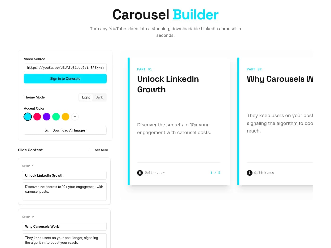 Monochrome Carousel Maker