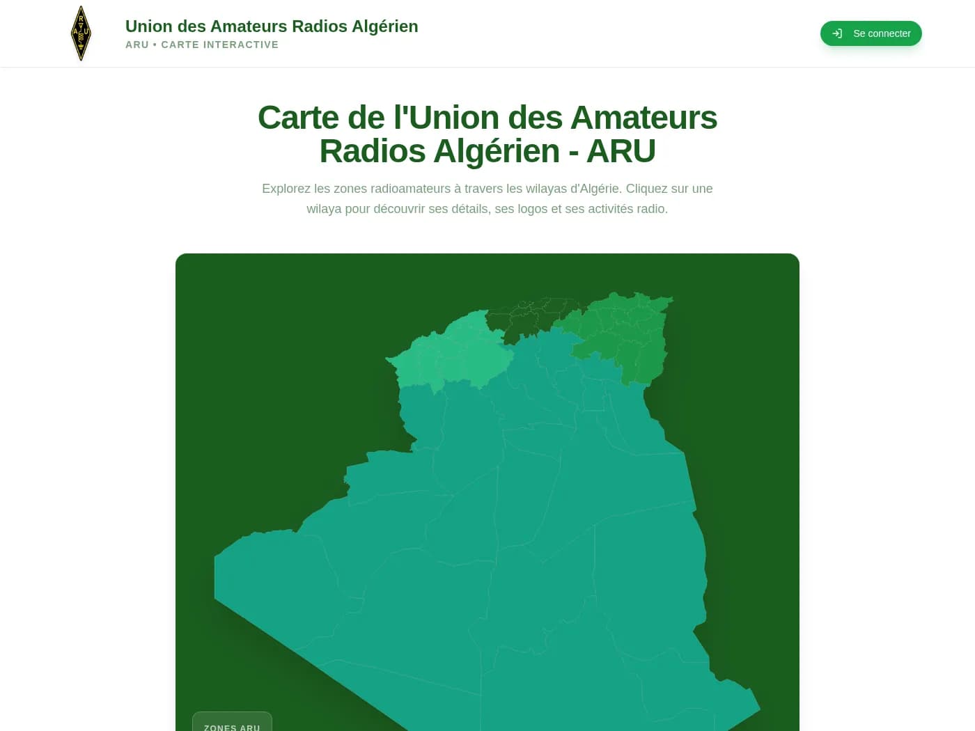 Carte Radio Algérie Interactive