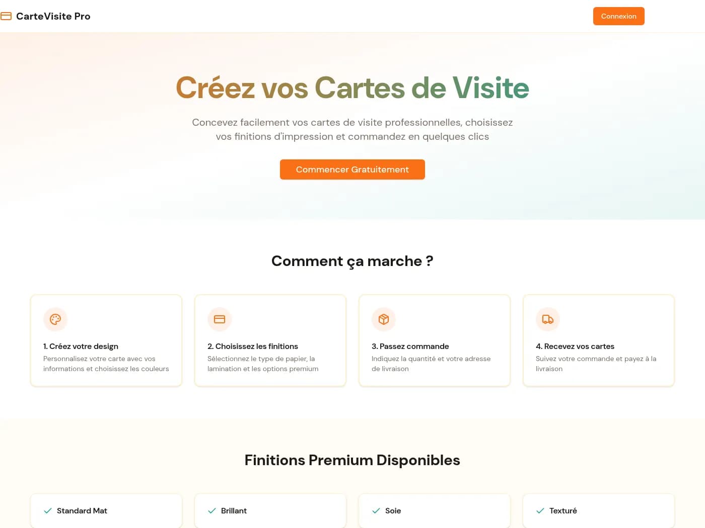 CarteVisite Création & Commande