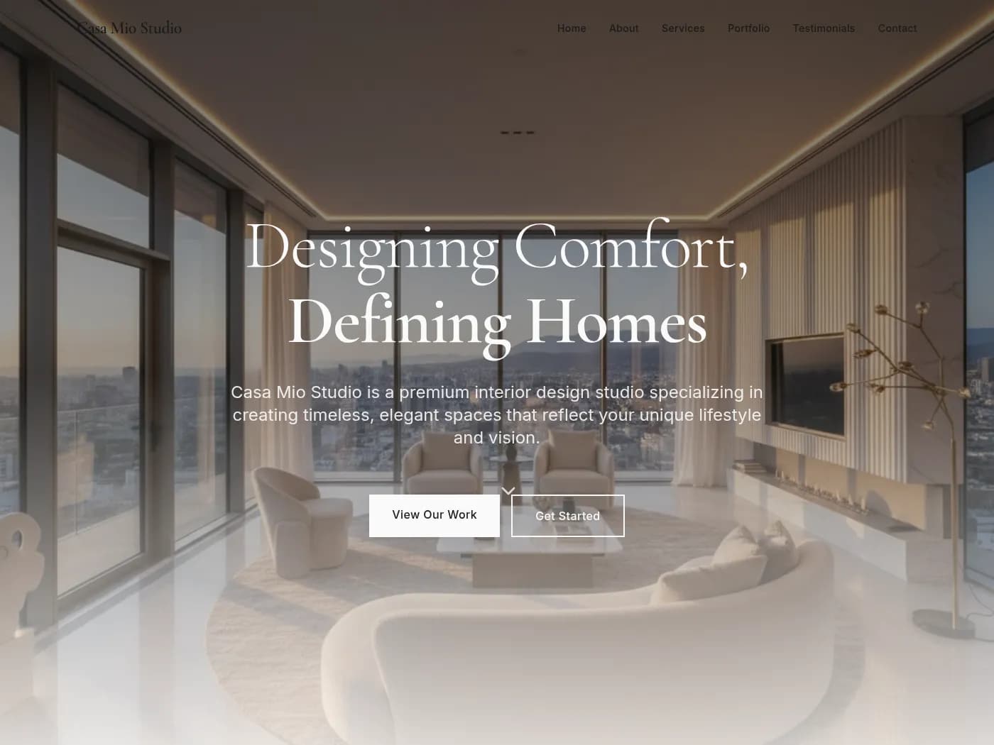 Casa Mio Studio: Luxury Interior Design Website