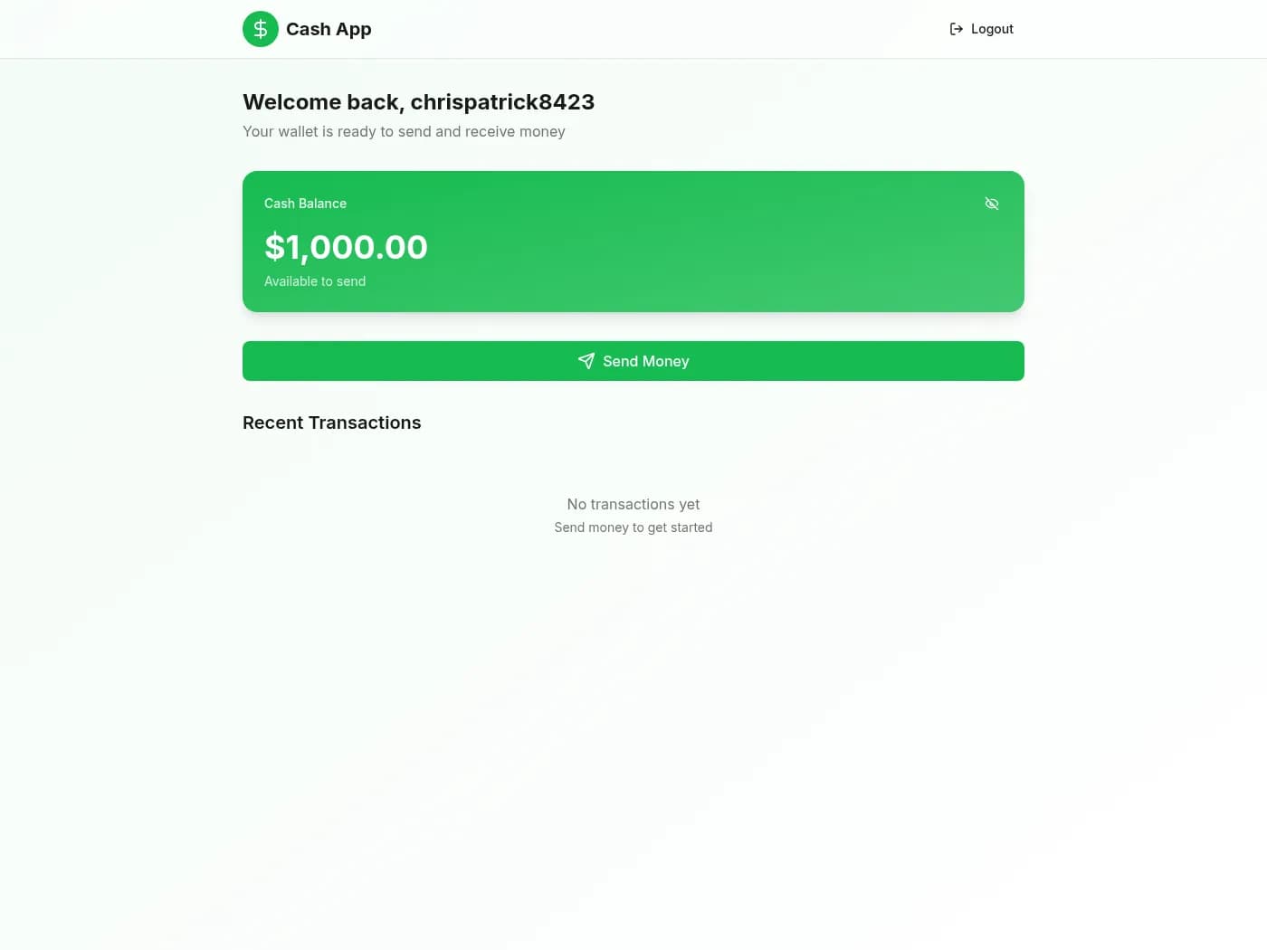 Cash App Clone with Email Notifications