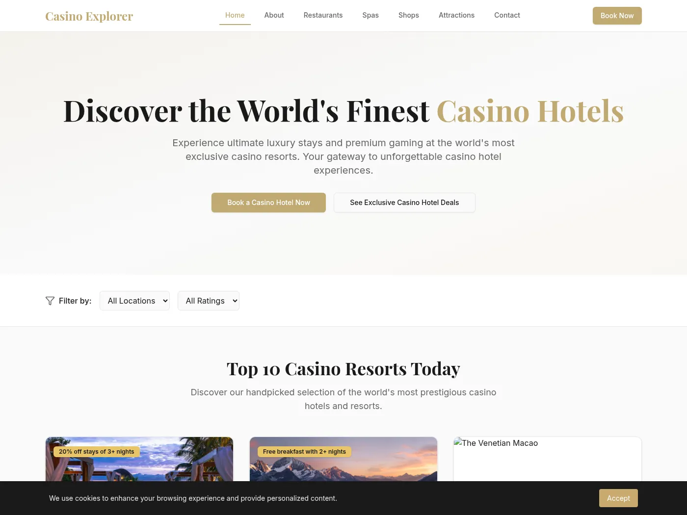 Casino Hotel Explorer: Ultimate Luxury Casino Resort Directory