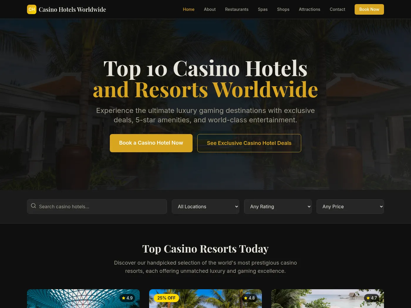Casino Hotels Worldwide