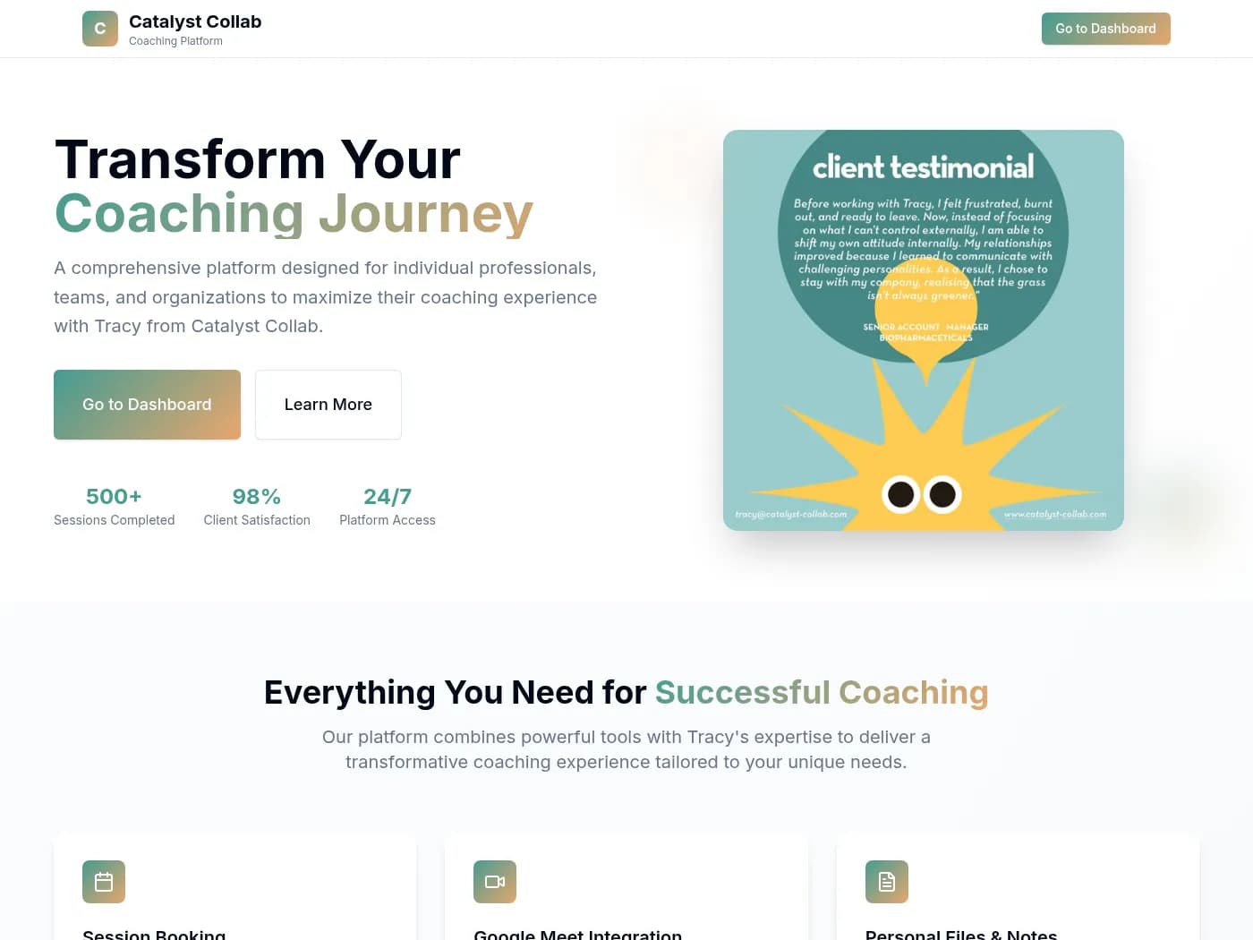 Catalyst Collab Coaching Platform