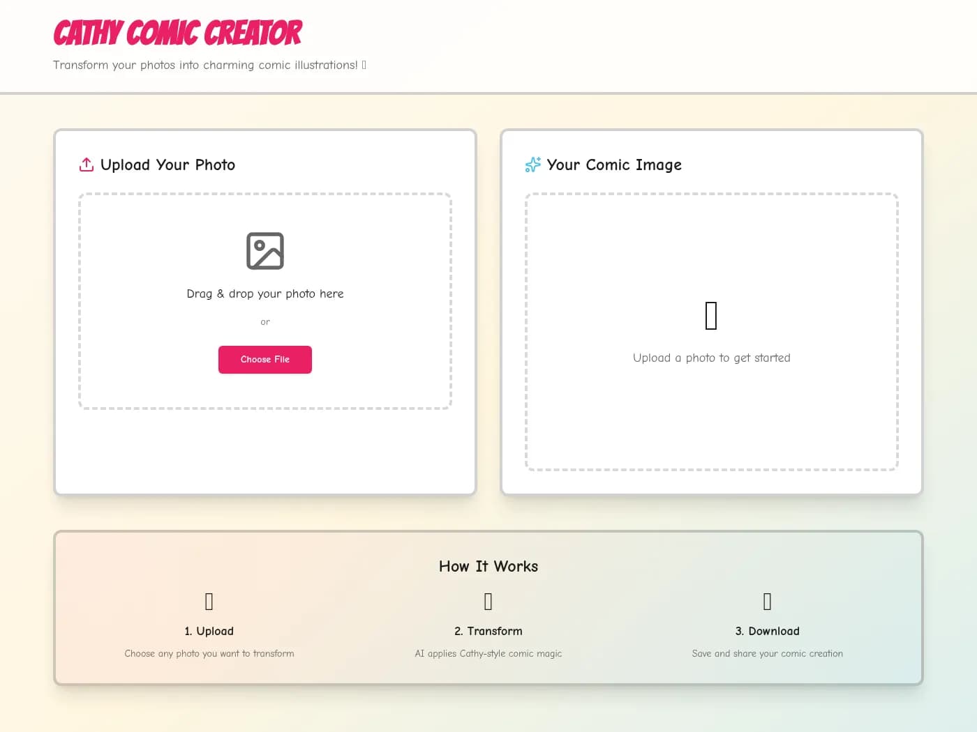 Cathy-Style Comic Image Generator