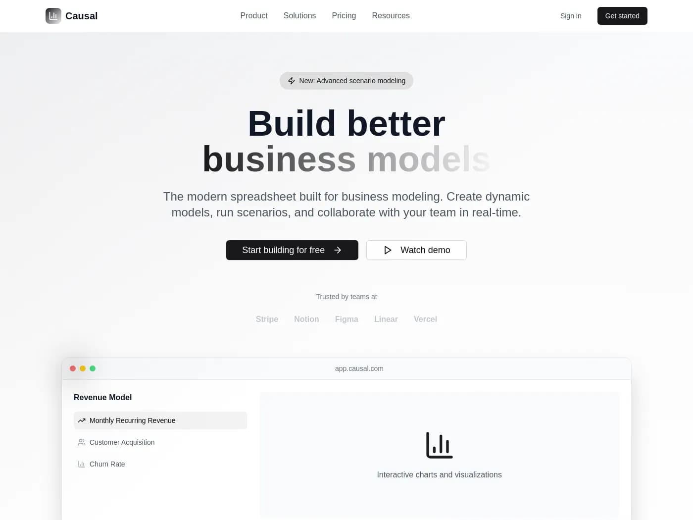 Causal App Clone - Business Modeling Platform