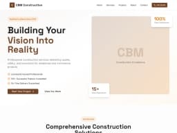 CBM Construction Company Website