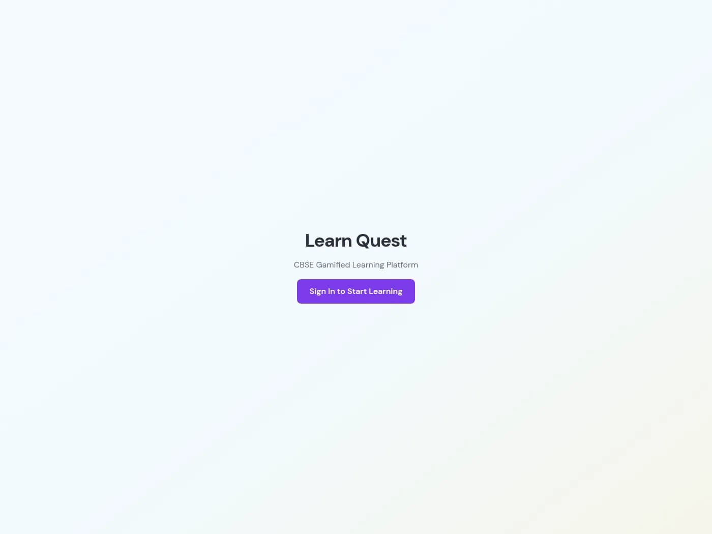 Gamified CBSE Learning Platform for Indian Middle Schoolers