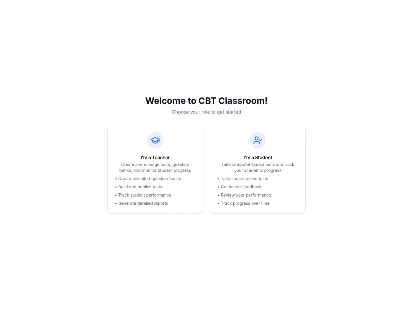 CBT Classroom: Collaborative Computer-Based Testing Platform
