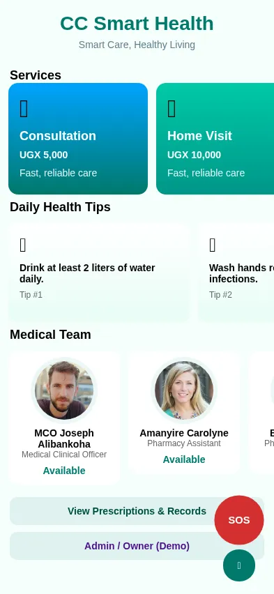 CC Smart Health – Community Care Healthcare App