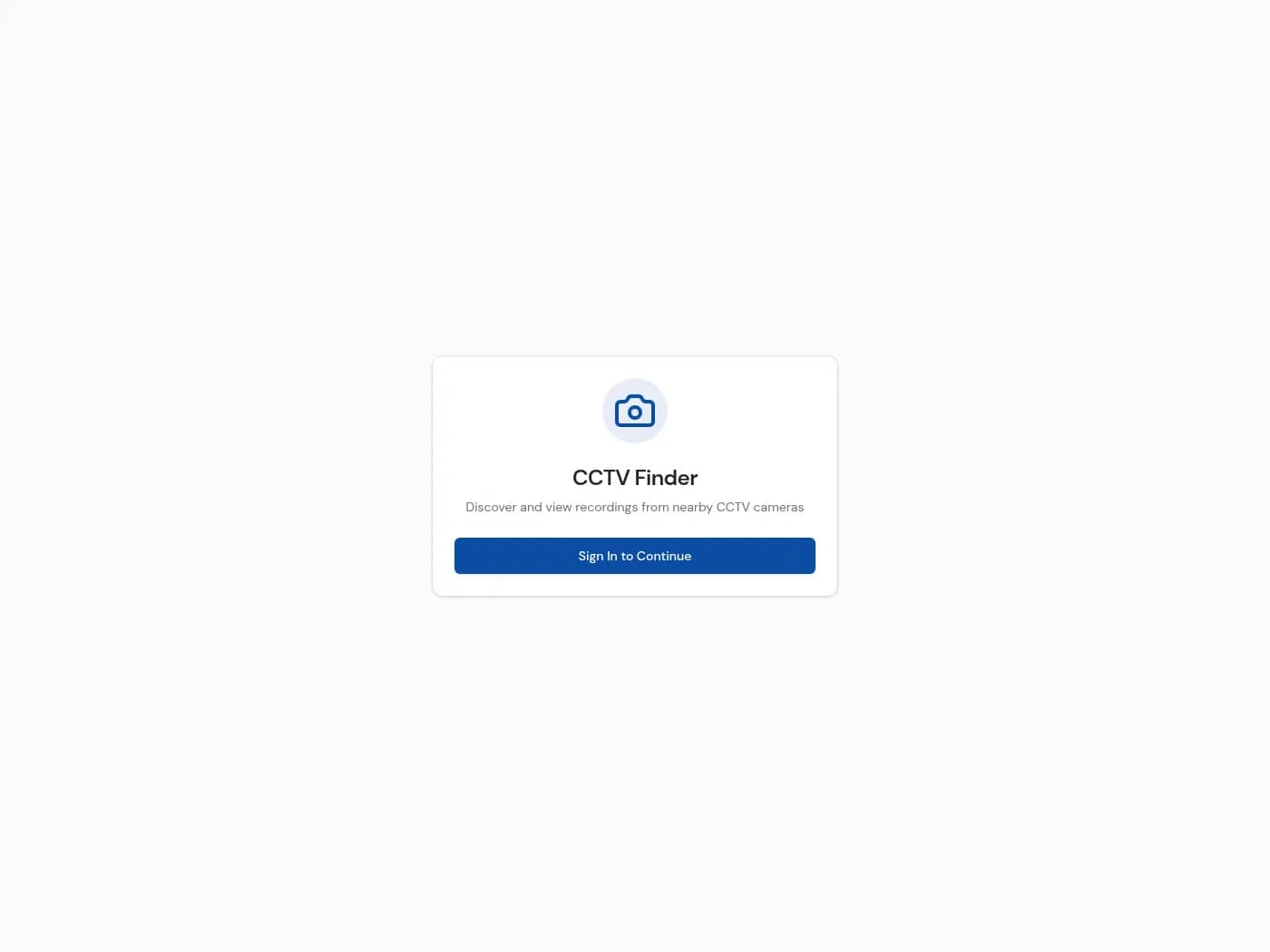CCTV Finder App