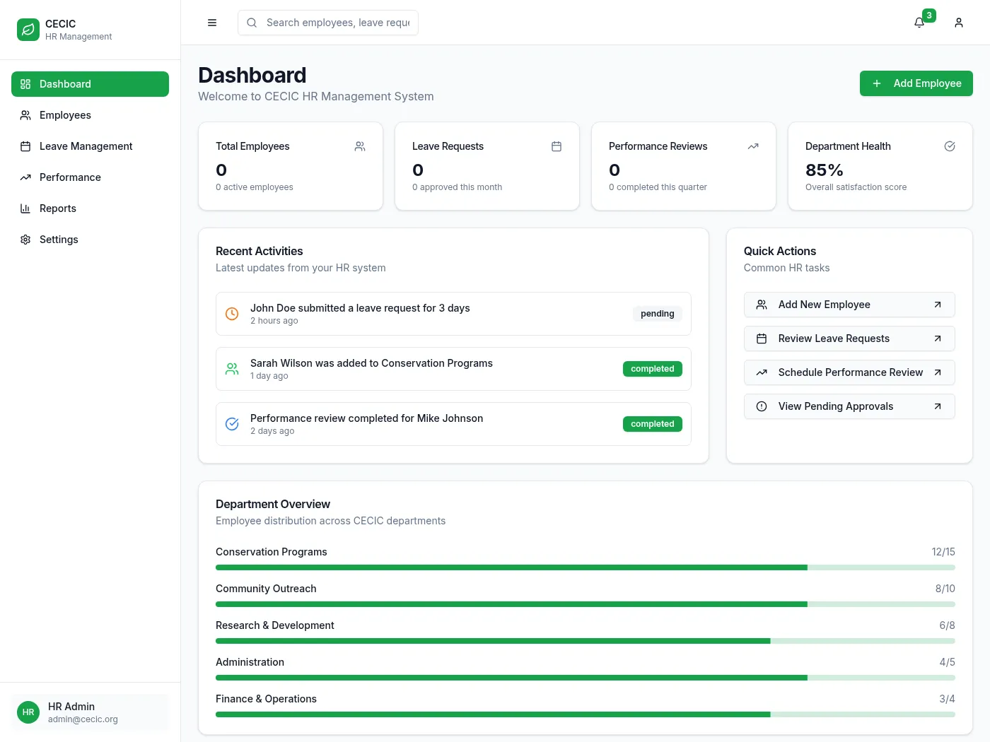 CECIC Human Resource Management Platform