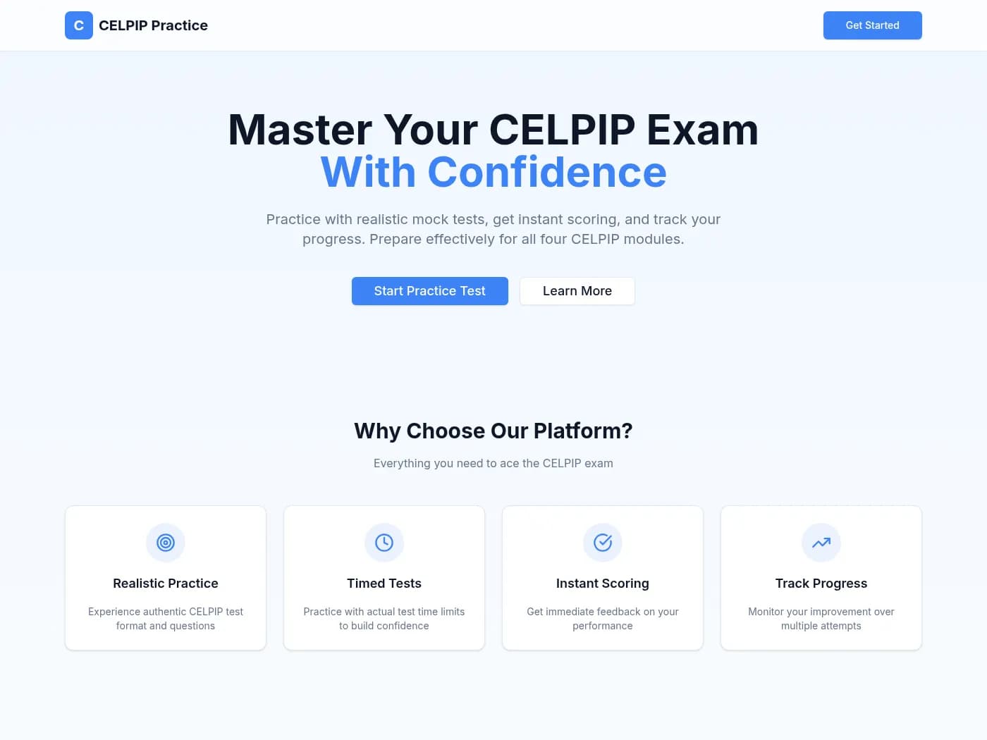CELPIP Mock Test Simulator