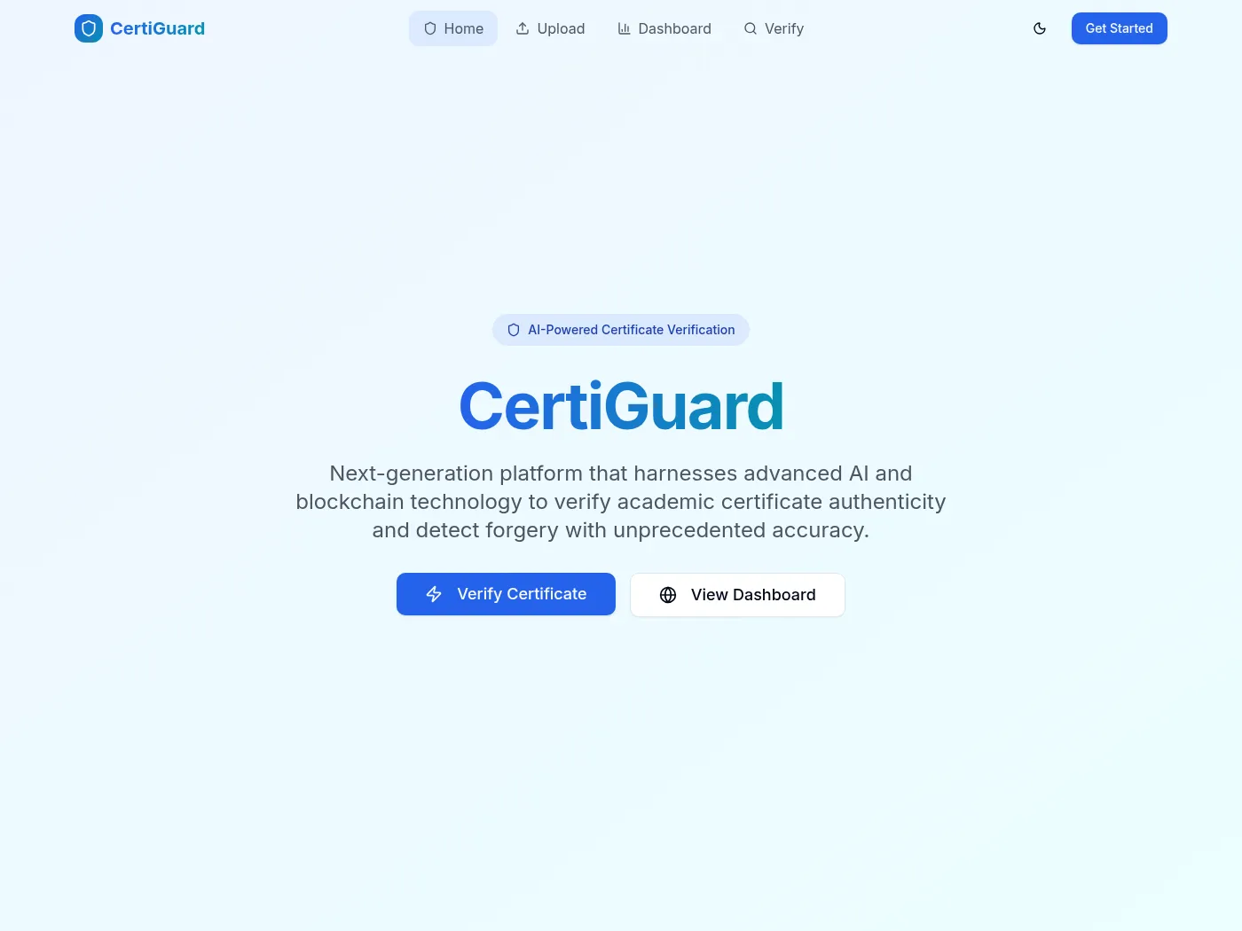 CertiGuard: AI-Powered Academic Certificate Authenticity Platform