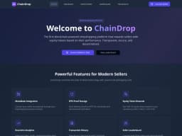 ChainDrop: Blockchain-Powered Dropshipping Platform