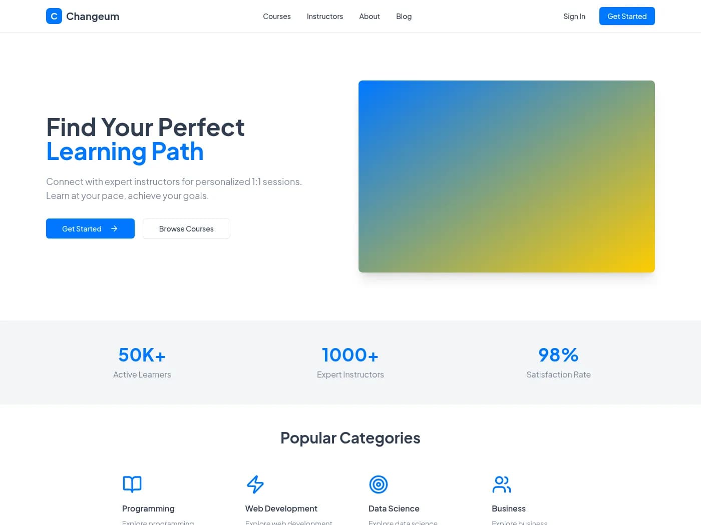 Changeum: Personalized 1:1 EdTech Platform