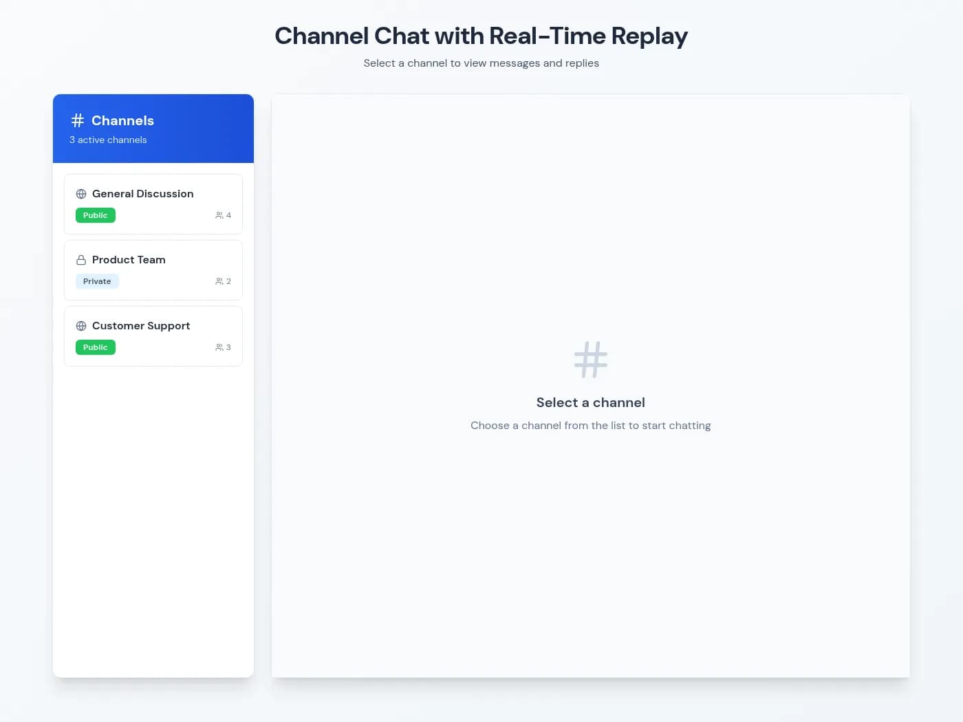 Channel Chat with Real-Time Replay in Salesforce