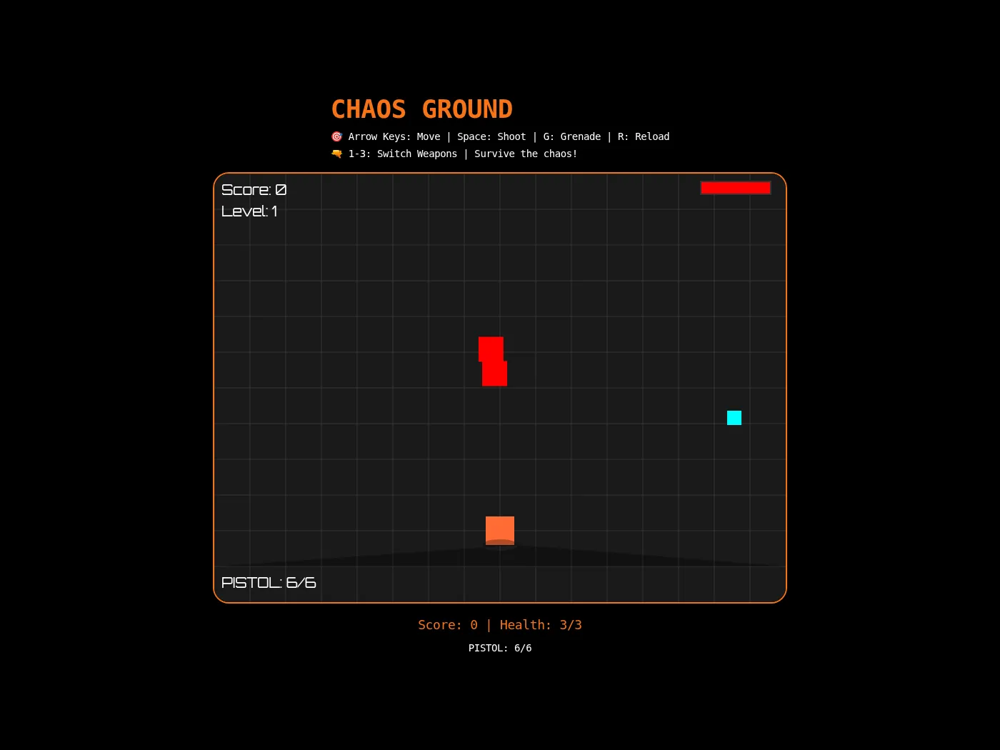 Chaos Ground: GTA-Style Top-Down Shooter Game