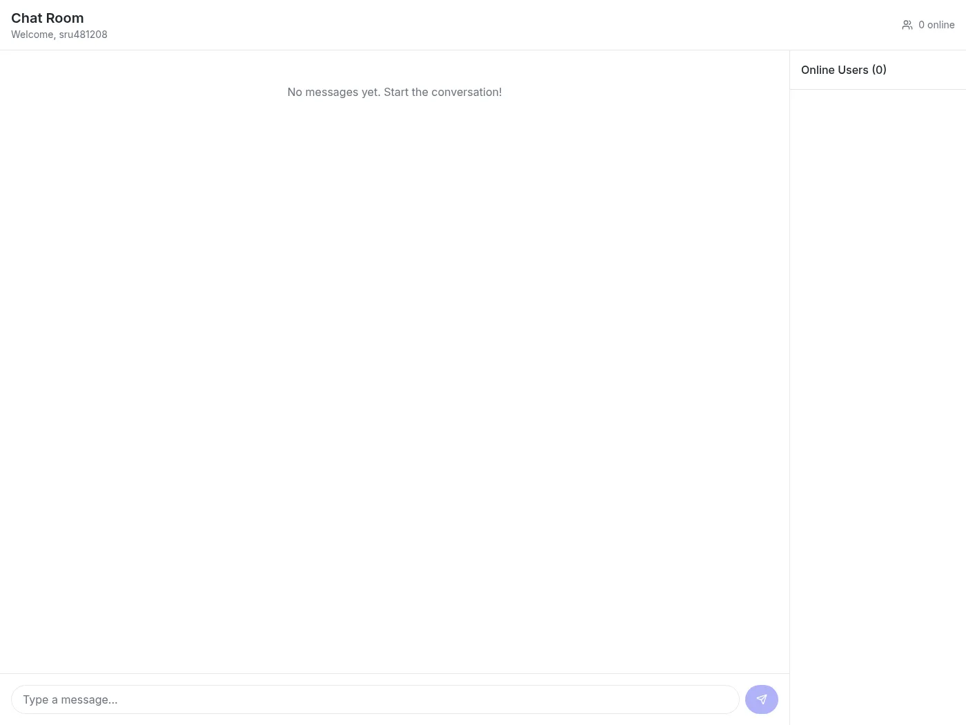 Realtime Web Chat Application