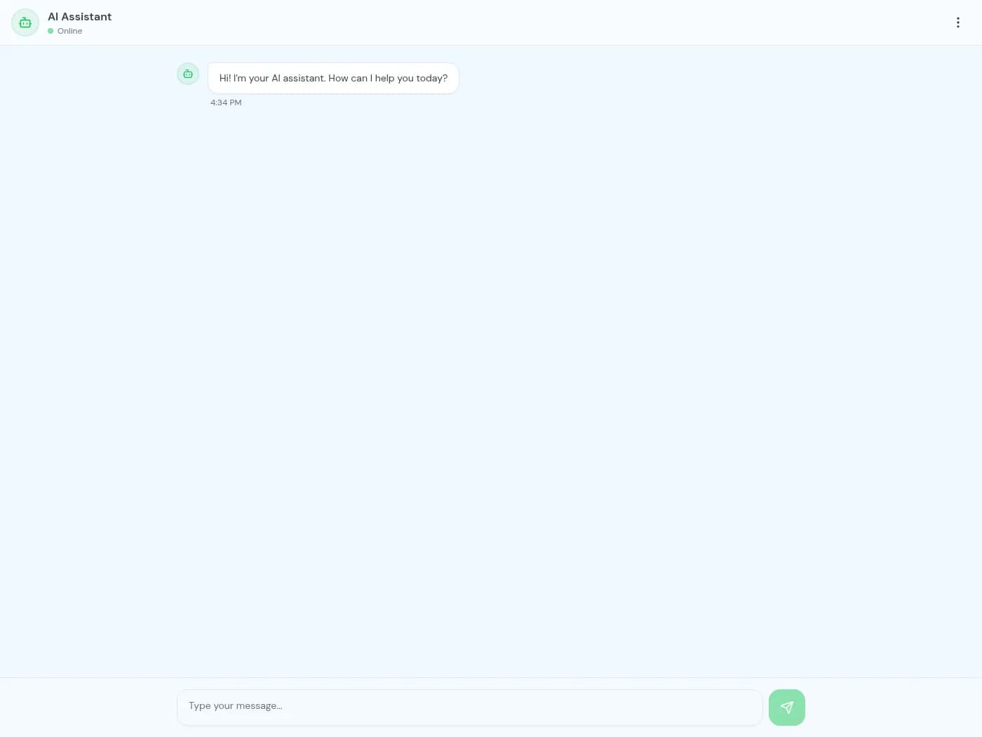 ChatBot UI Interface
