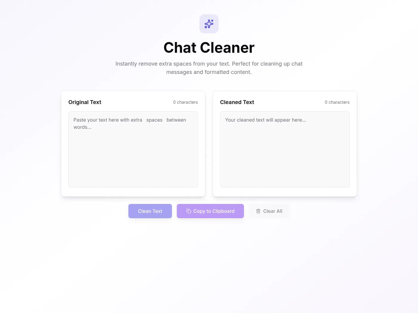Chat Cleaner - Smart Space Remover