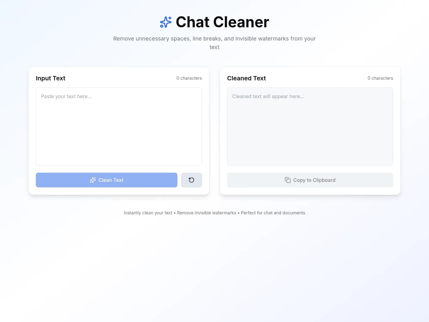 Chat Cleaner & Watermark Remover