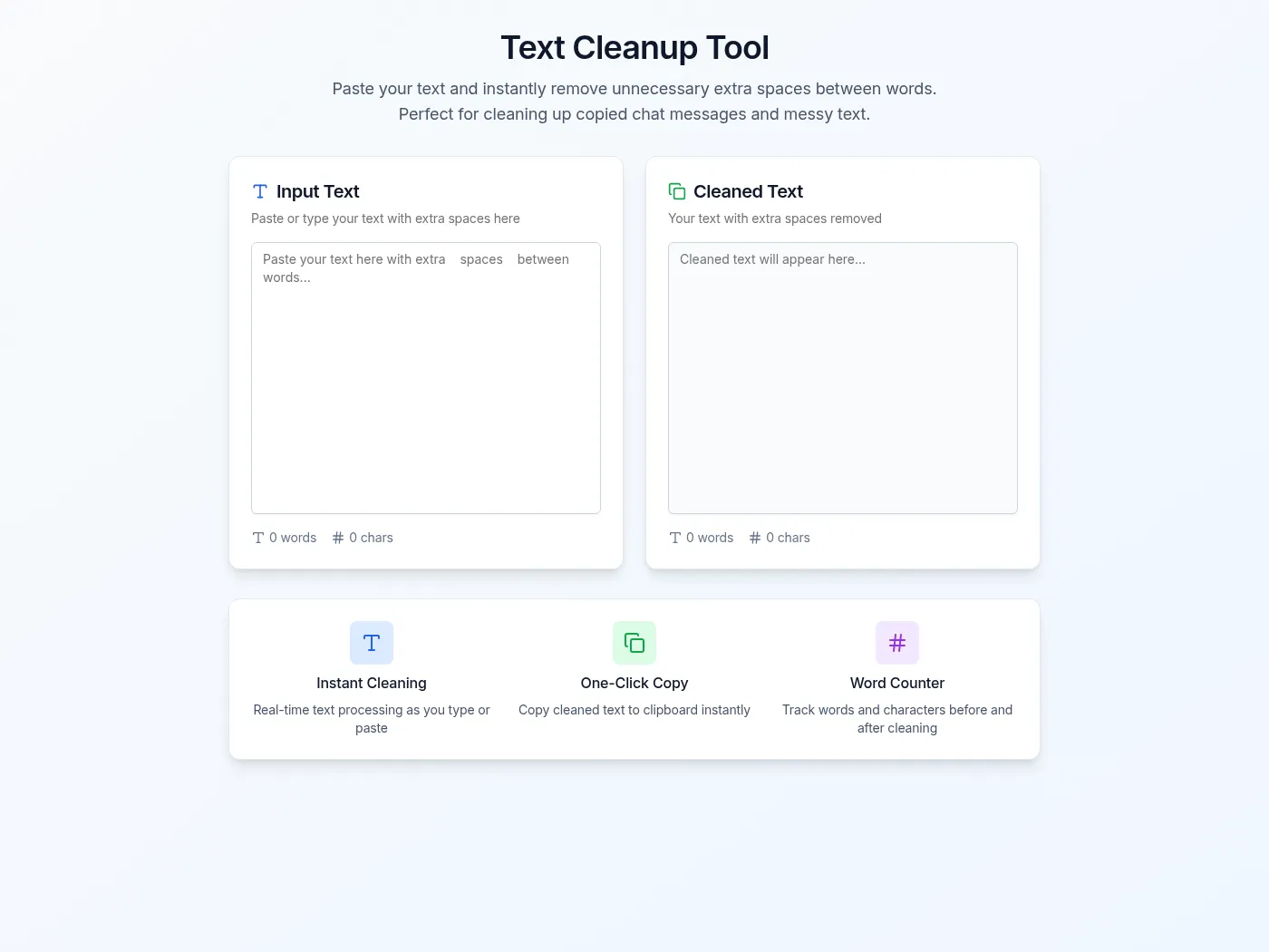 Chat Edit Cleanup Tool