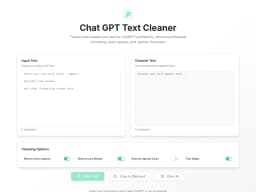 Chat GPT Text Cleaner