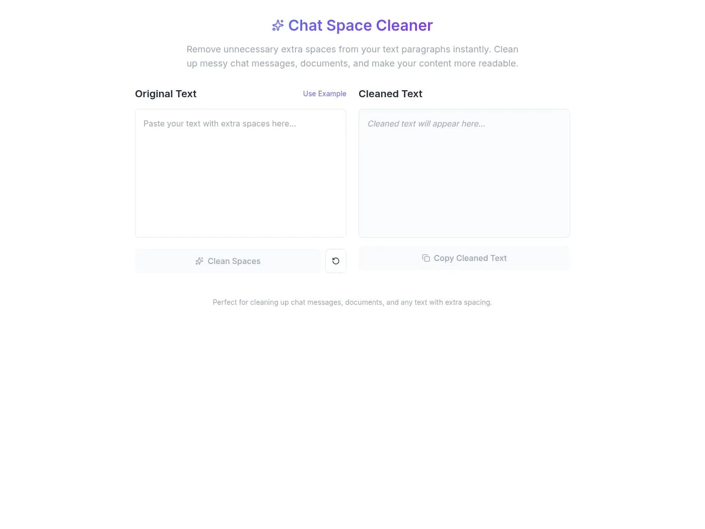 Chat Paragraph Space Cleaner