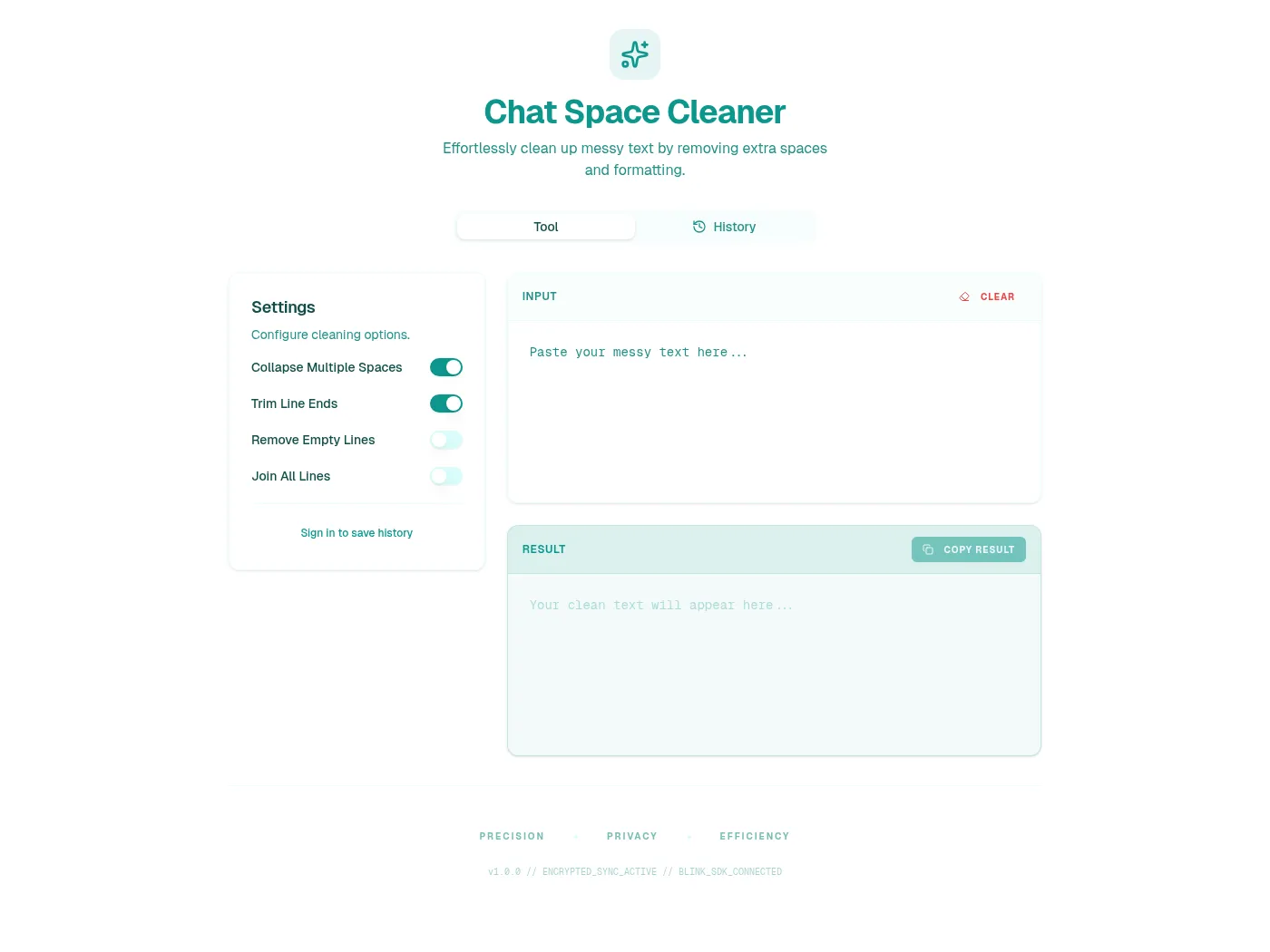 Chat Space Cleaner