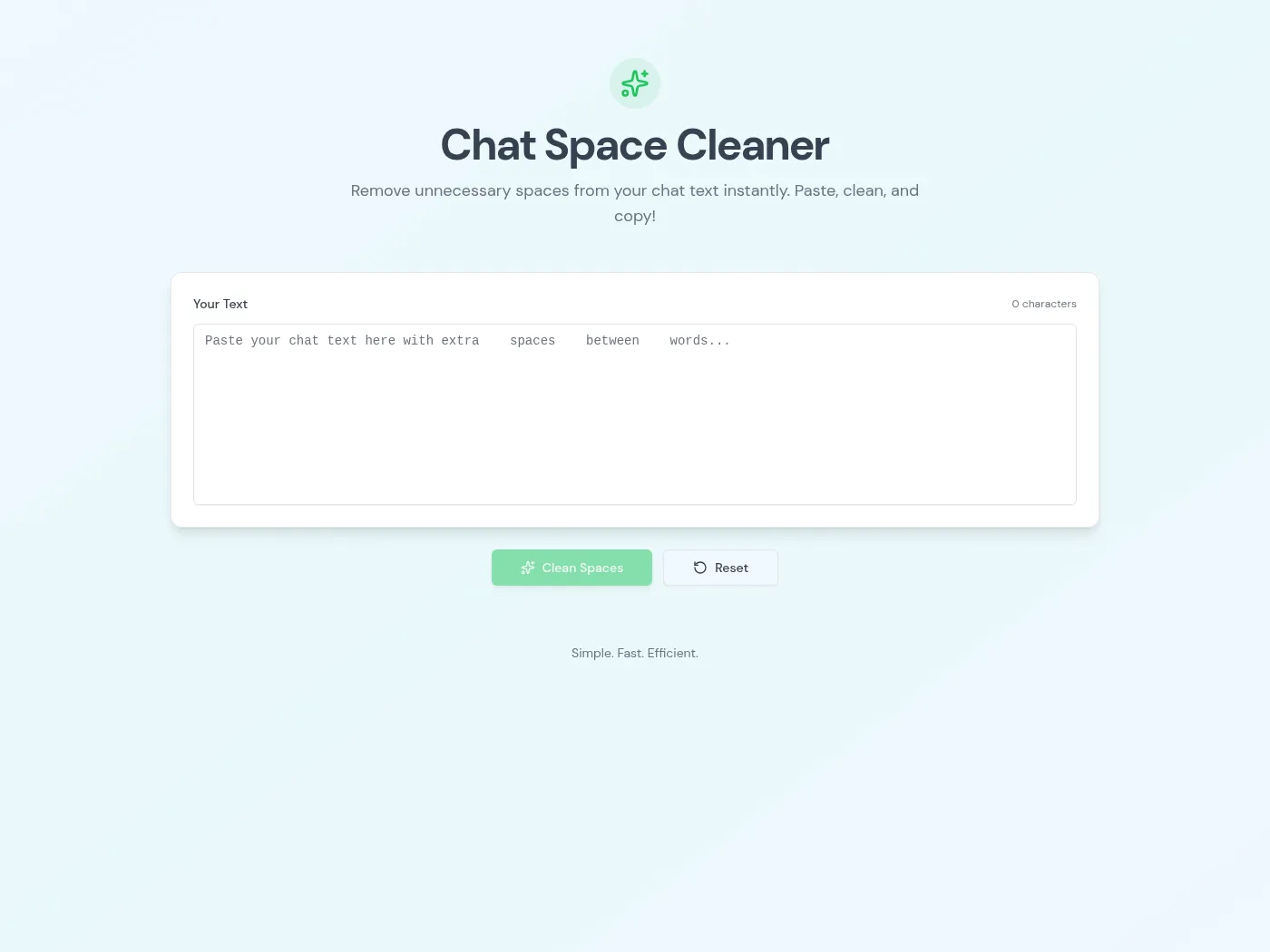 Chat Space Cleaner