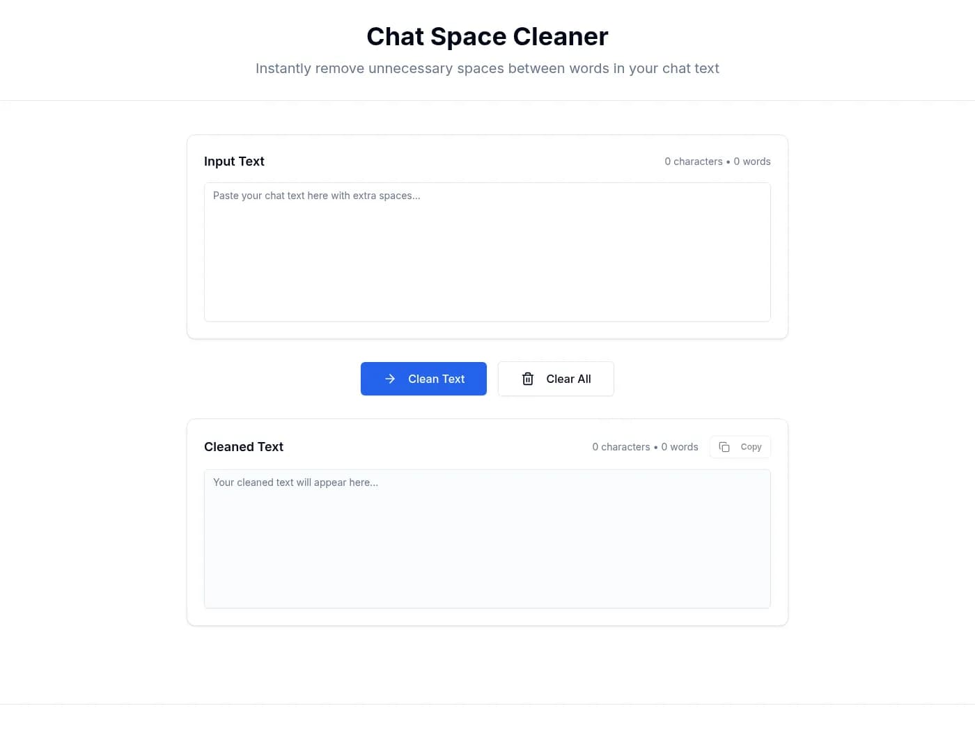 Chat Space Cleaner