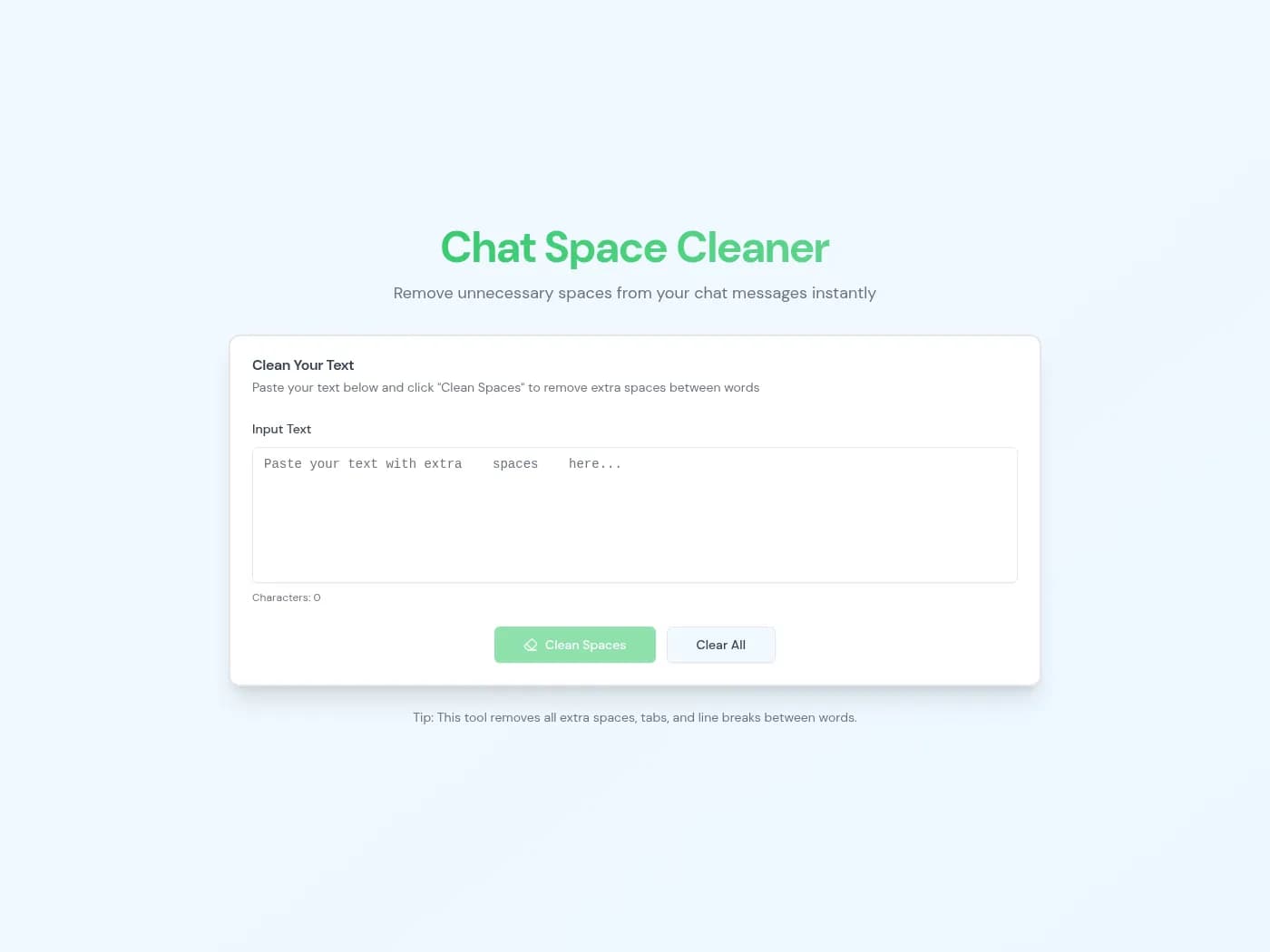 Chat Space Cleaner